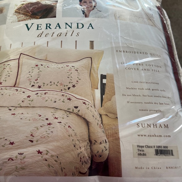 Sunham | Bedding | Twin Bed Embroidered Quilts W Matching Shams | Poshmark